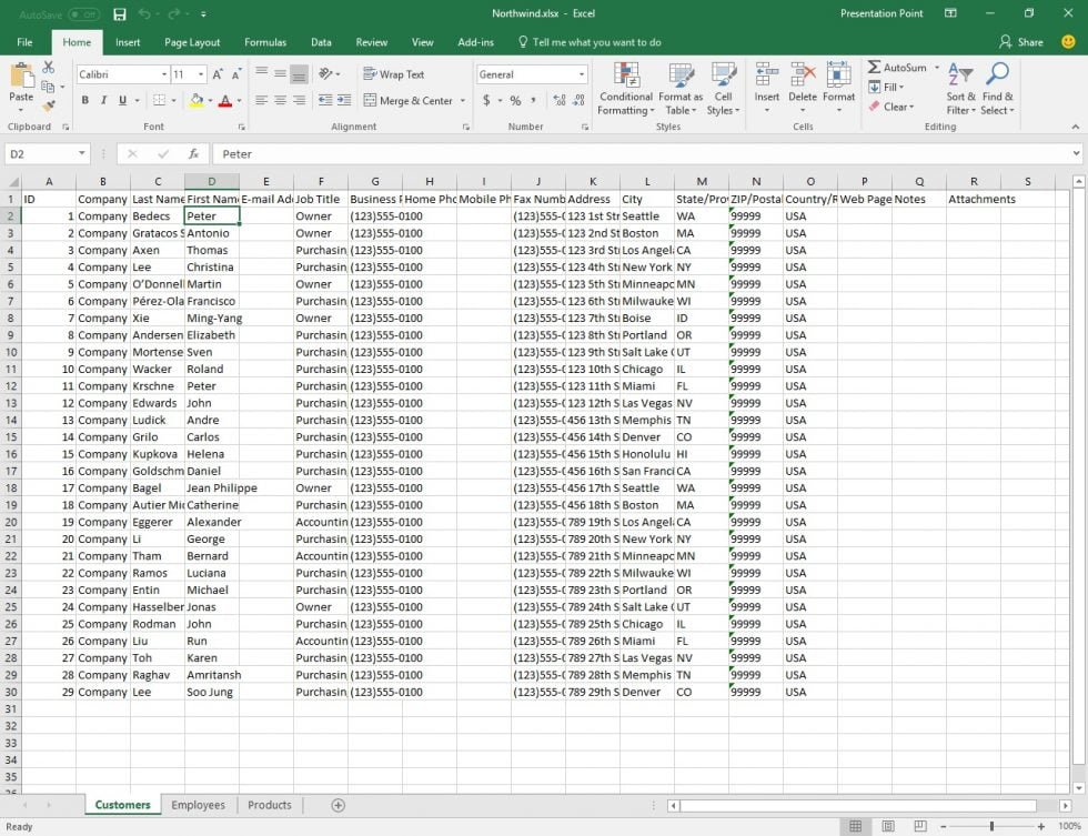 Reordering Columns in PowerPoint Table • PresentationPoint