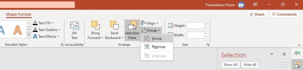 The PowerPoint Selection Pane • PresentationPoint